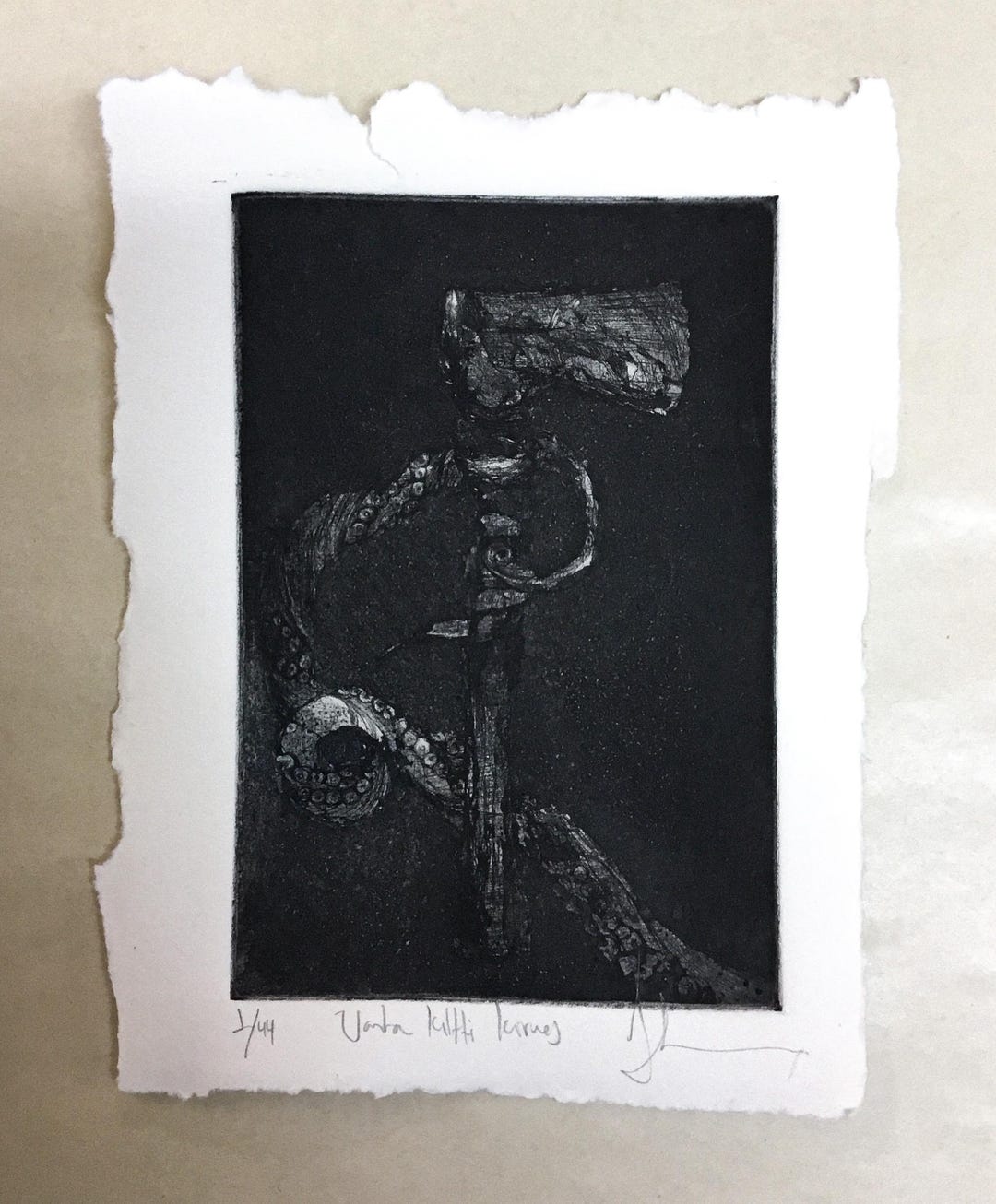 Original Intaglio Engraving, Etching, Aquatint, Technique, 1/44 Limited ...