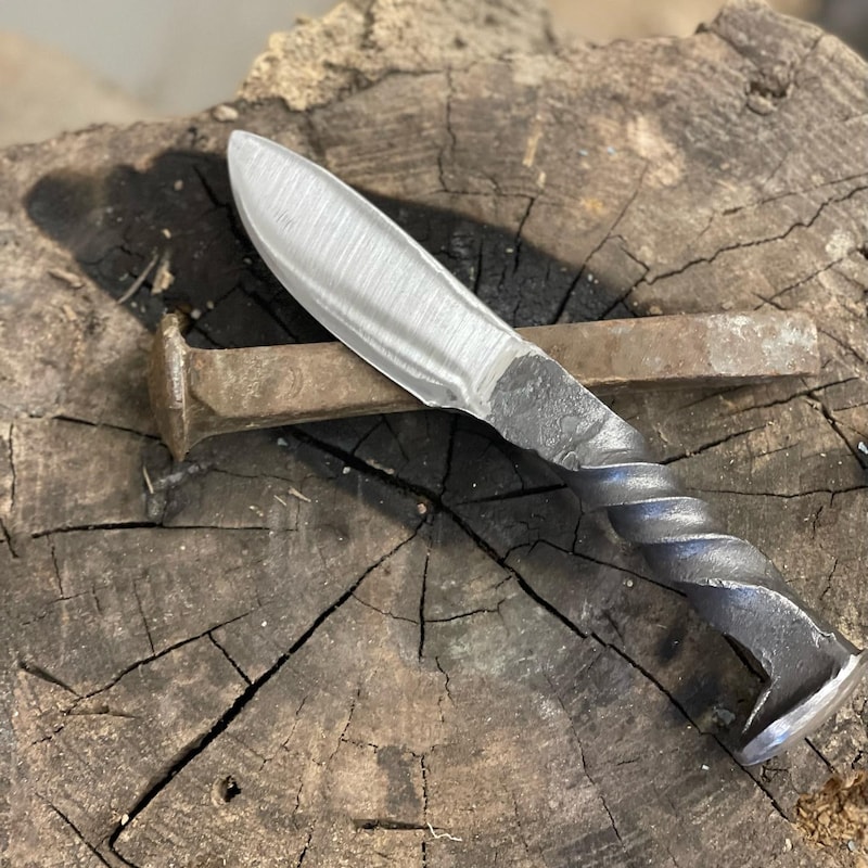 Railroad Spike to Knife - Etsy