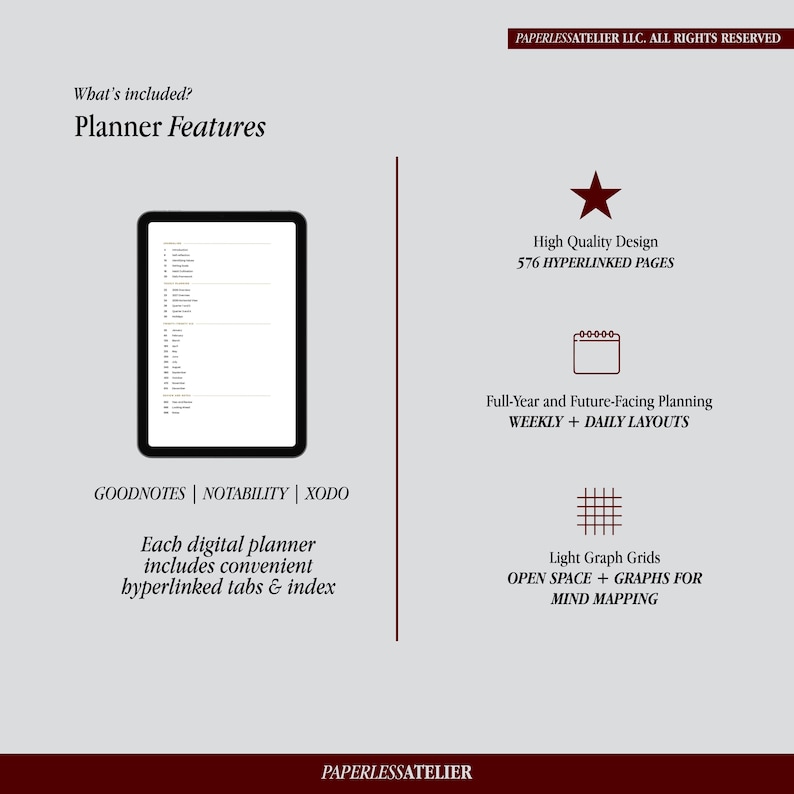 2026 Digital Planner, Goodnotes Planner, Weekly & Daily Planner PDF ...