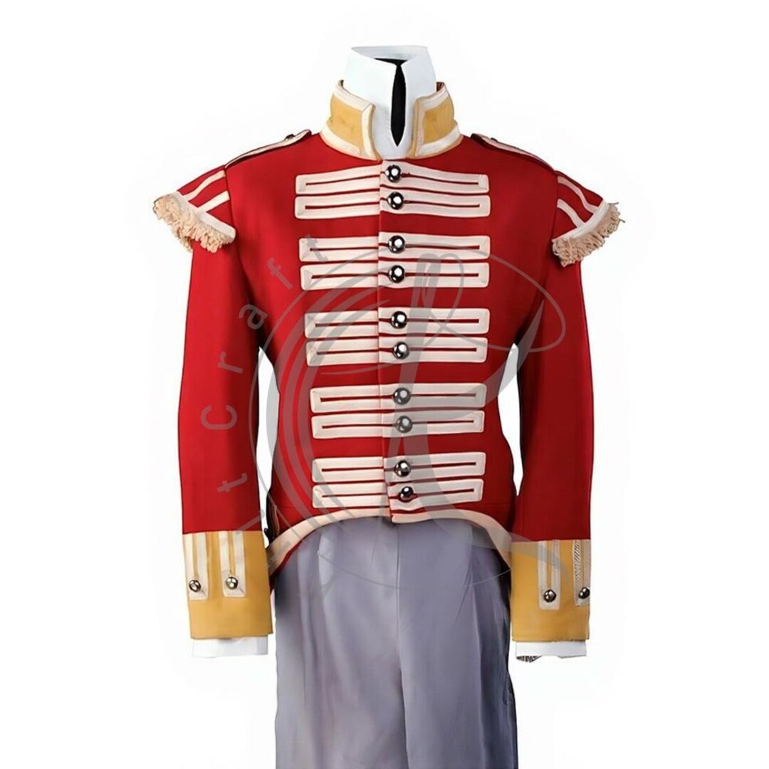 Red Wool British Army Tailcoat | 1789 Revolution Era Sergeant Uniform ...