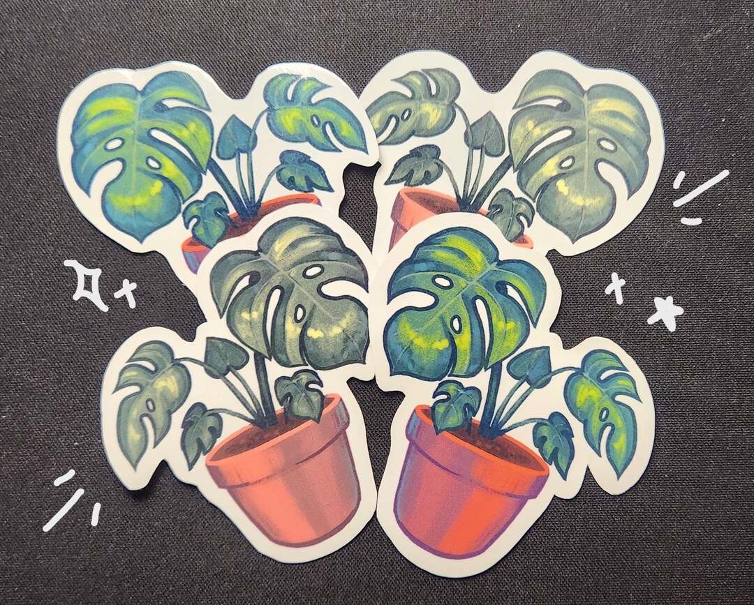 Monstera Stickers | Vinyl | Plant Series - Etsy