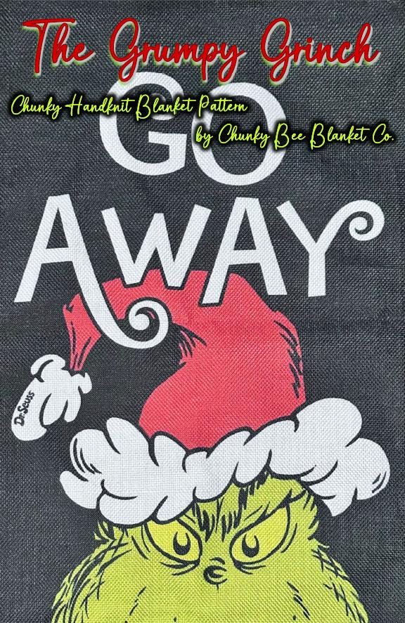 The Grumpy Grinch Chunky Hand-knit Blanket Pattern - Etsy