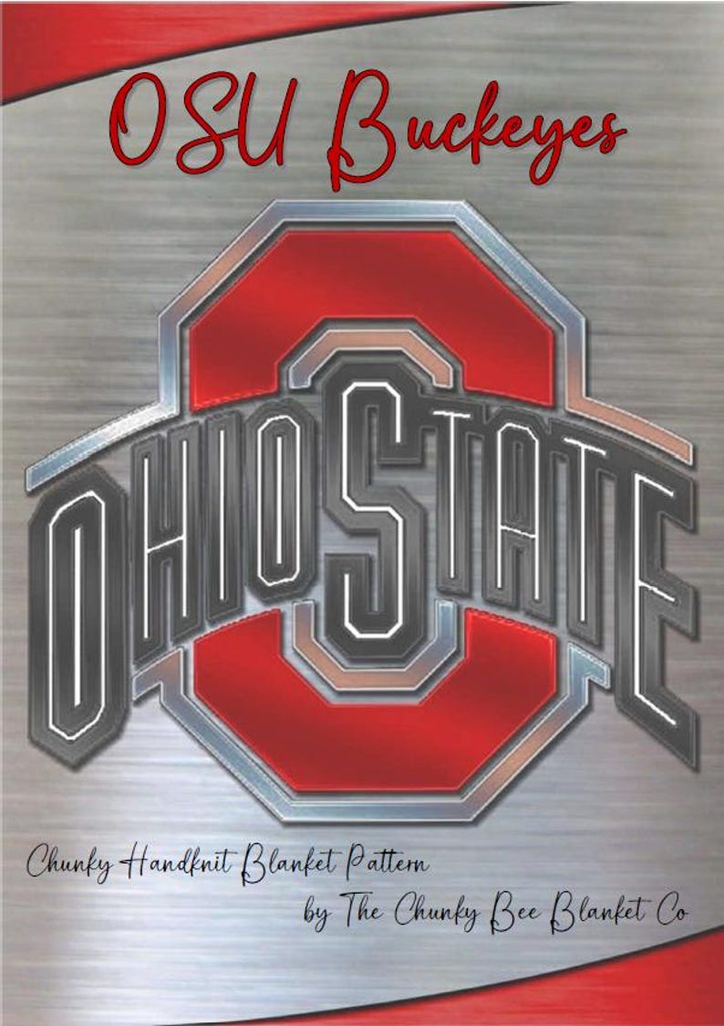 Chunky Hand-knit Buckeye-inspired Blanket Pattern - Etsy