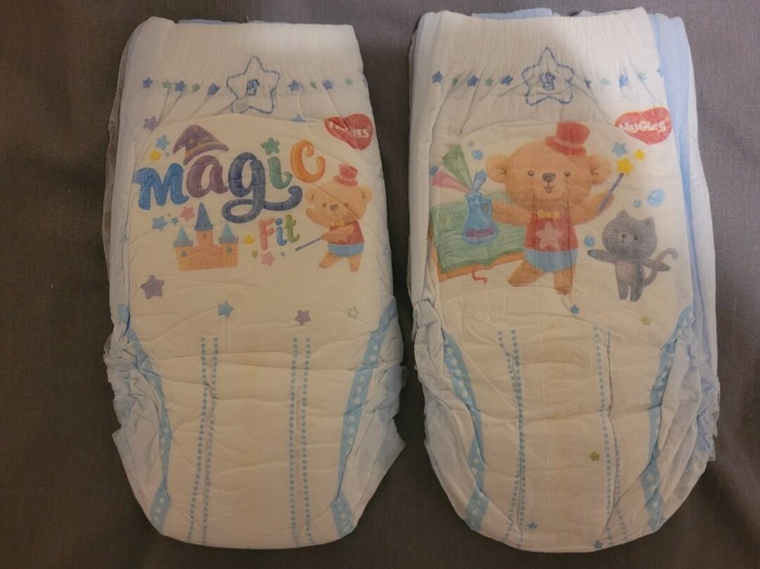 New Vintage & Ultra Rare Huggies Korea Magic Fit Pack of 4 - Boys, Size ...