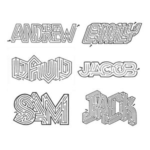 CUSTOM Hand-lettered Name Maze - Fun Activity for All Ages - Printable ...