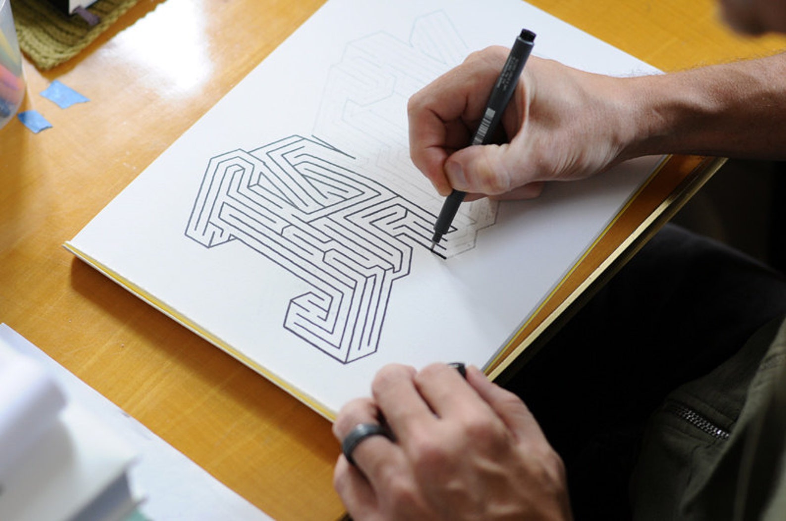 CUSTOM Hand-lettered Name Maze - Fun Activity for All Ages - Printable ...