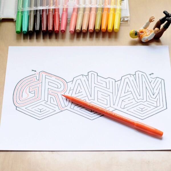 JACOB Name Maze / Instant DOWNLOAD Printable PDF / Personalized ...