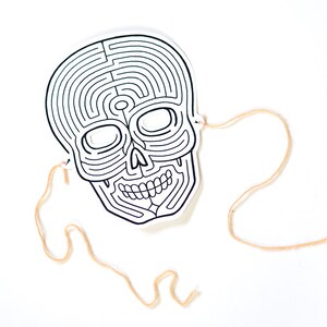 SKULL Maze / Instant DOWNLOAD Printable PDF / Fun Activity for All Ages ...