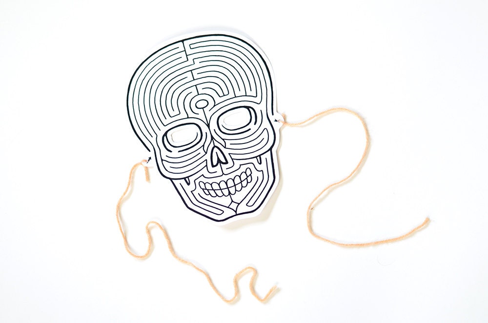 SKULL Maze / Instant DOWNLOAD Printable PDF / Fun Activity for All Ages ...