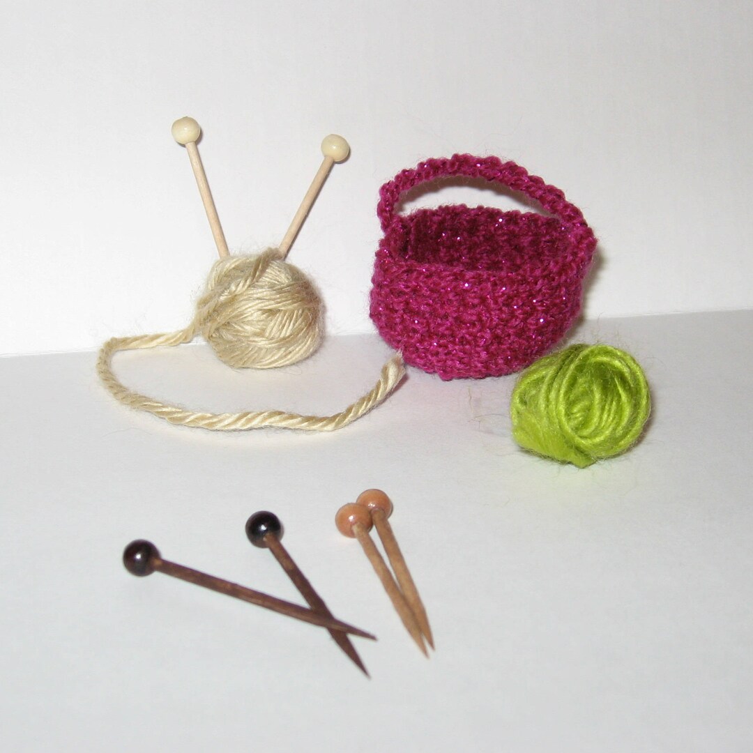 3 Pairs of Miniature Knitting Needles 1 1/2 Long Perfect for Dollhouse ...