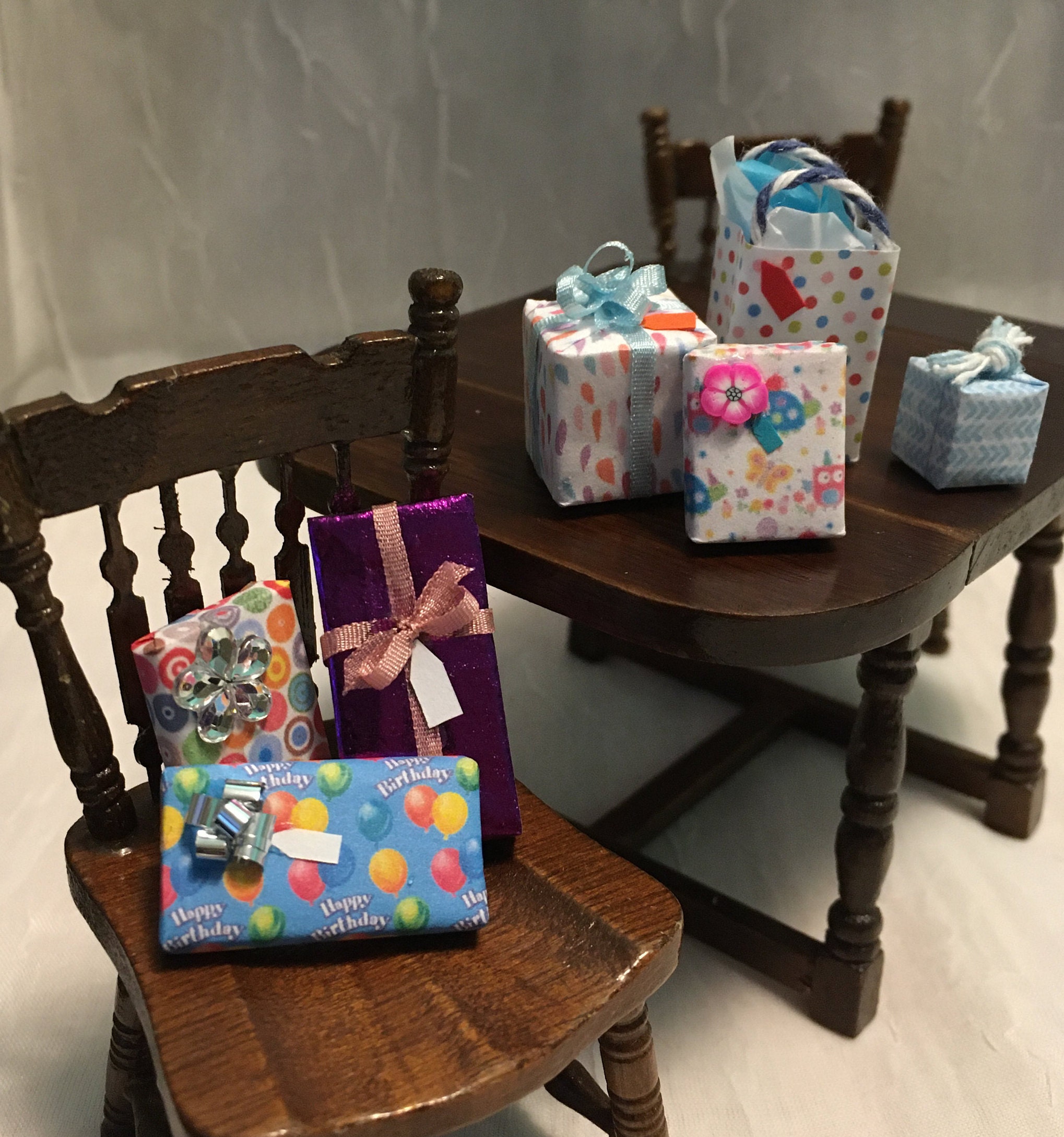 Miniature Birthday Presents for Dollhouse or Barbie 1:12 Scale | Etsy