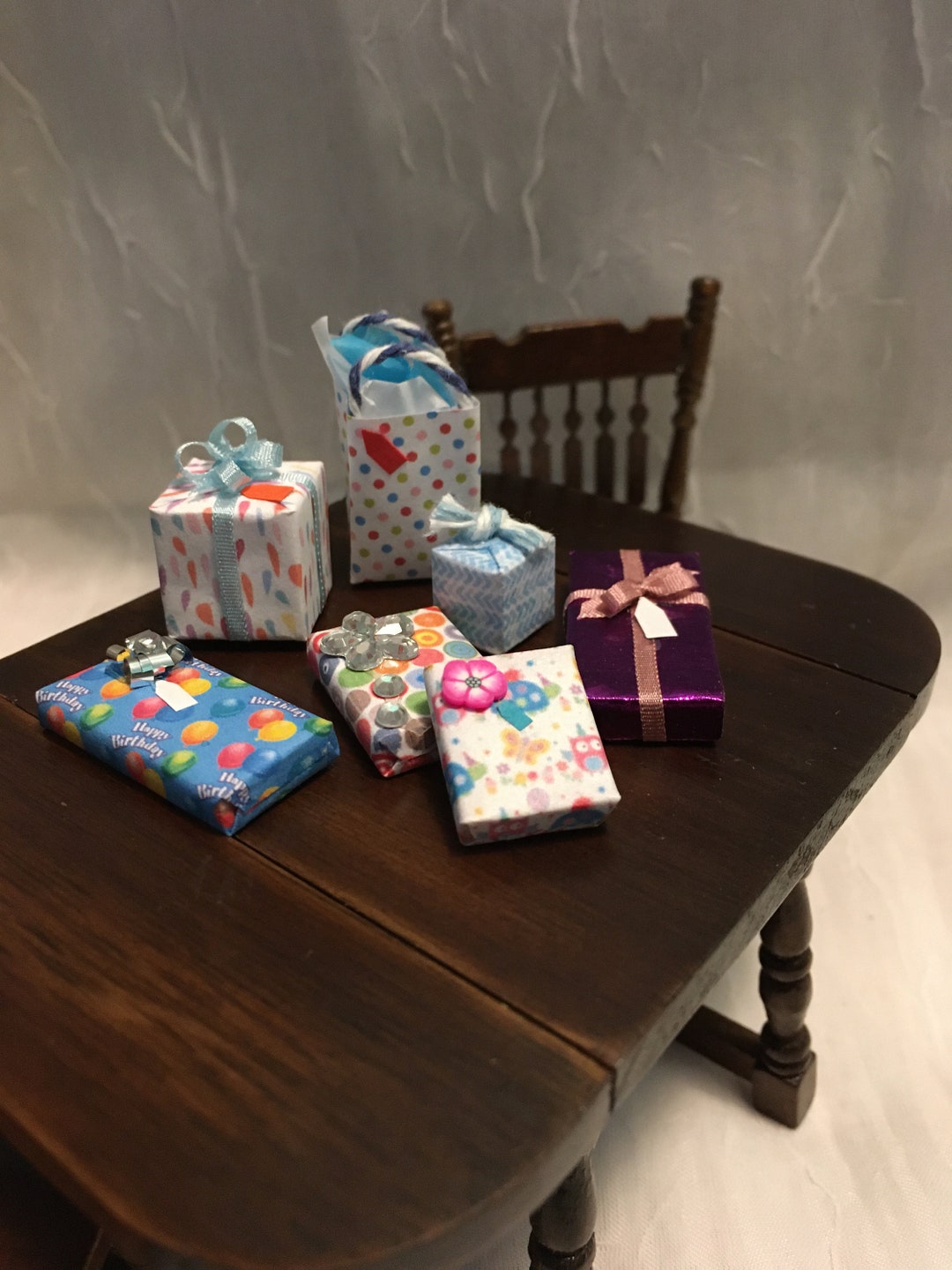 Miniature Birthday Presents for Dollhouse or Barbie 1:12 Scale - Etsy