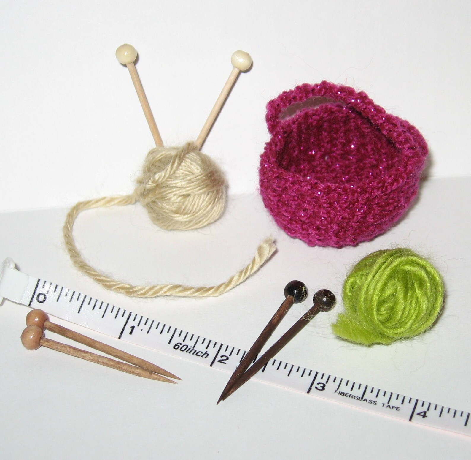 3 Pairs of Miniature Knitting Needles 1 1/2 Long | Etsy