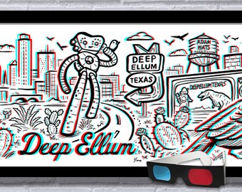 Deep Ellum Poster - Etsy