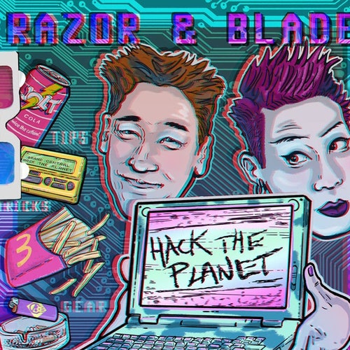 HACK THE PLANET 3D Hackers Movie Poster With Glasses - Etsy