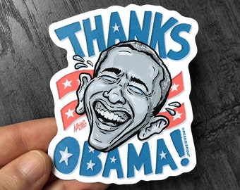 Obama Sticker - Etsy