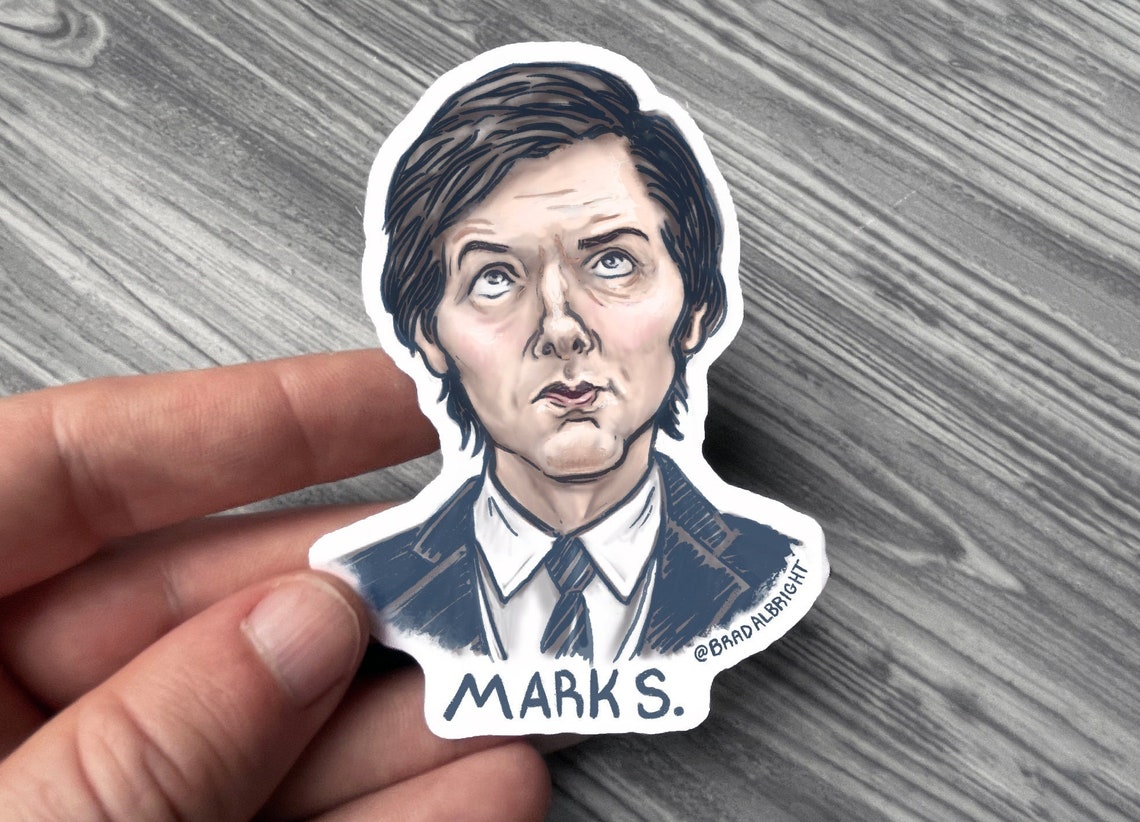 Severance Mark S. Stickers Adam Scott Portrait Illustration - Etsy