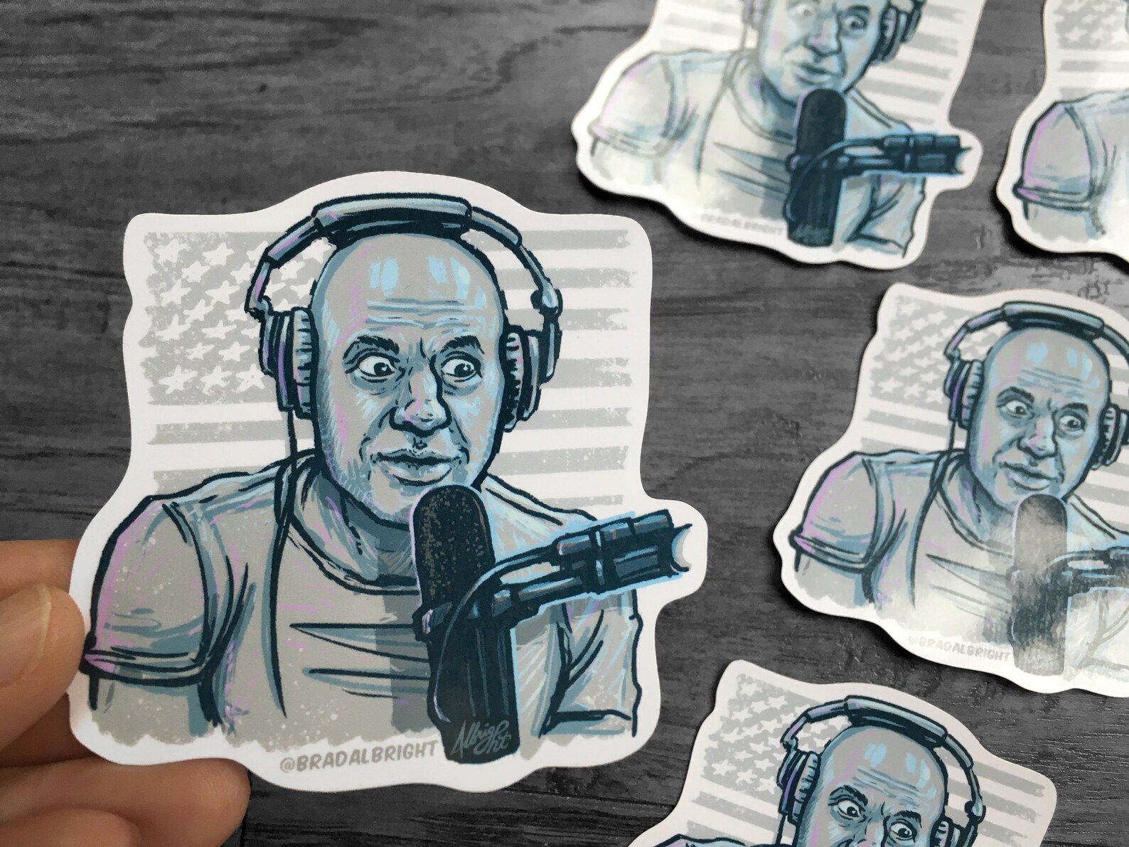 The Joe Rogan Stickersperience Podcast Portrait Sticker Decal FREE ...