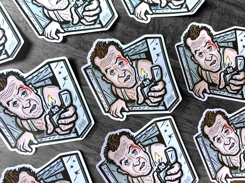Yippee Kiy-air Vent John Mcclane Die Hard Sticker Decal - Etsy