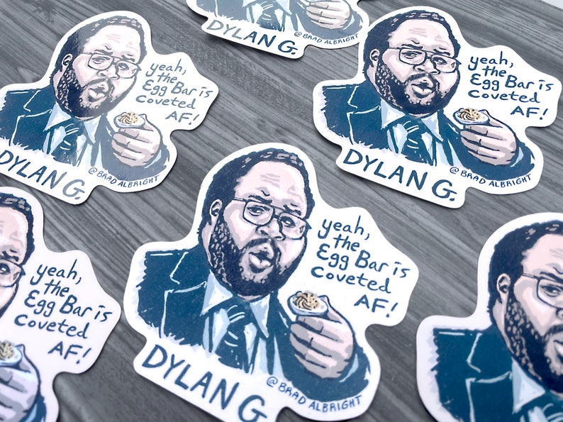 Severance Dylan G. Egg Bar Stickers Zach Cherry Portrait - Etsy