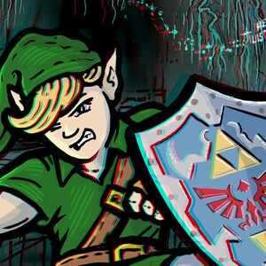 Link Breaking Pots - Zelda Ocarina of Time - Limited Edition 3D ...