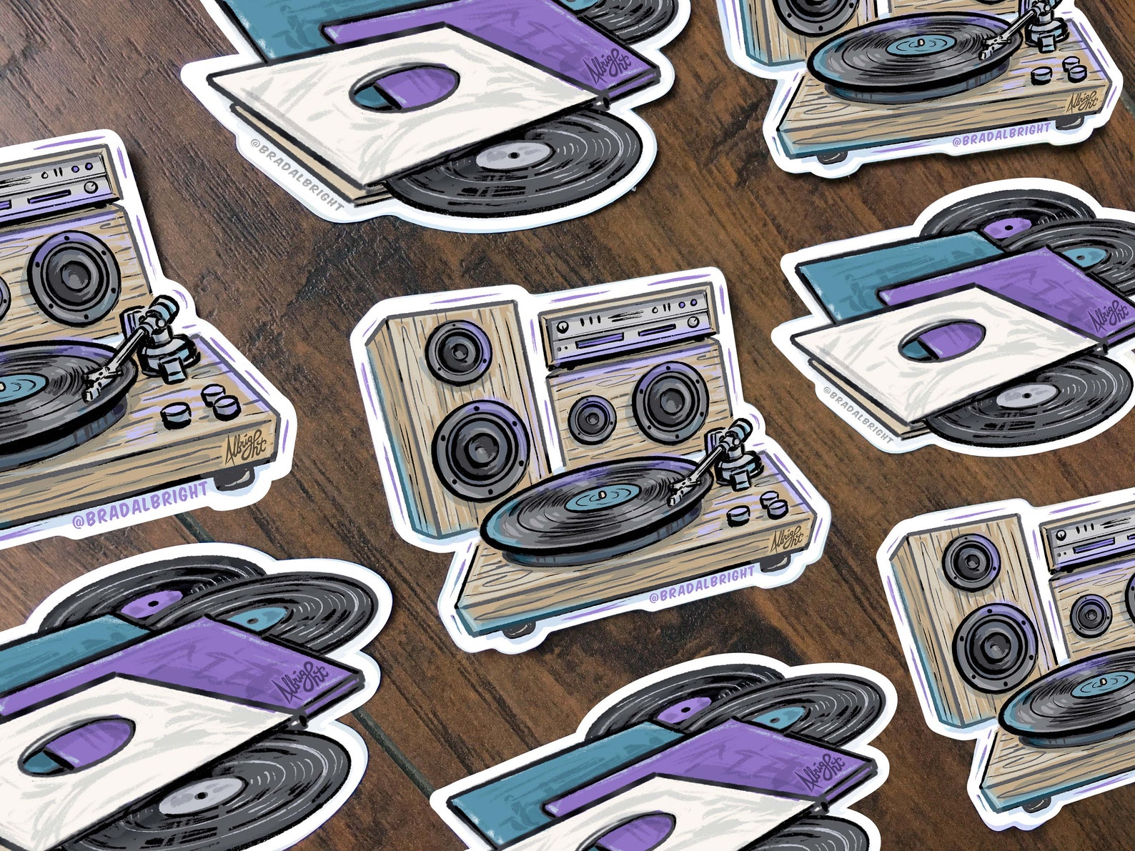 Turntable & Hifi Stereo Sticker Audiophile Music - Etsy