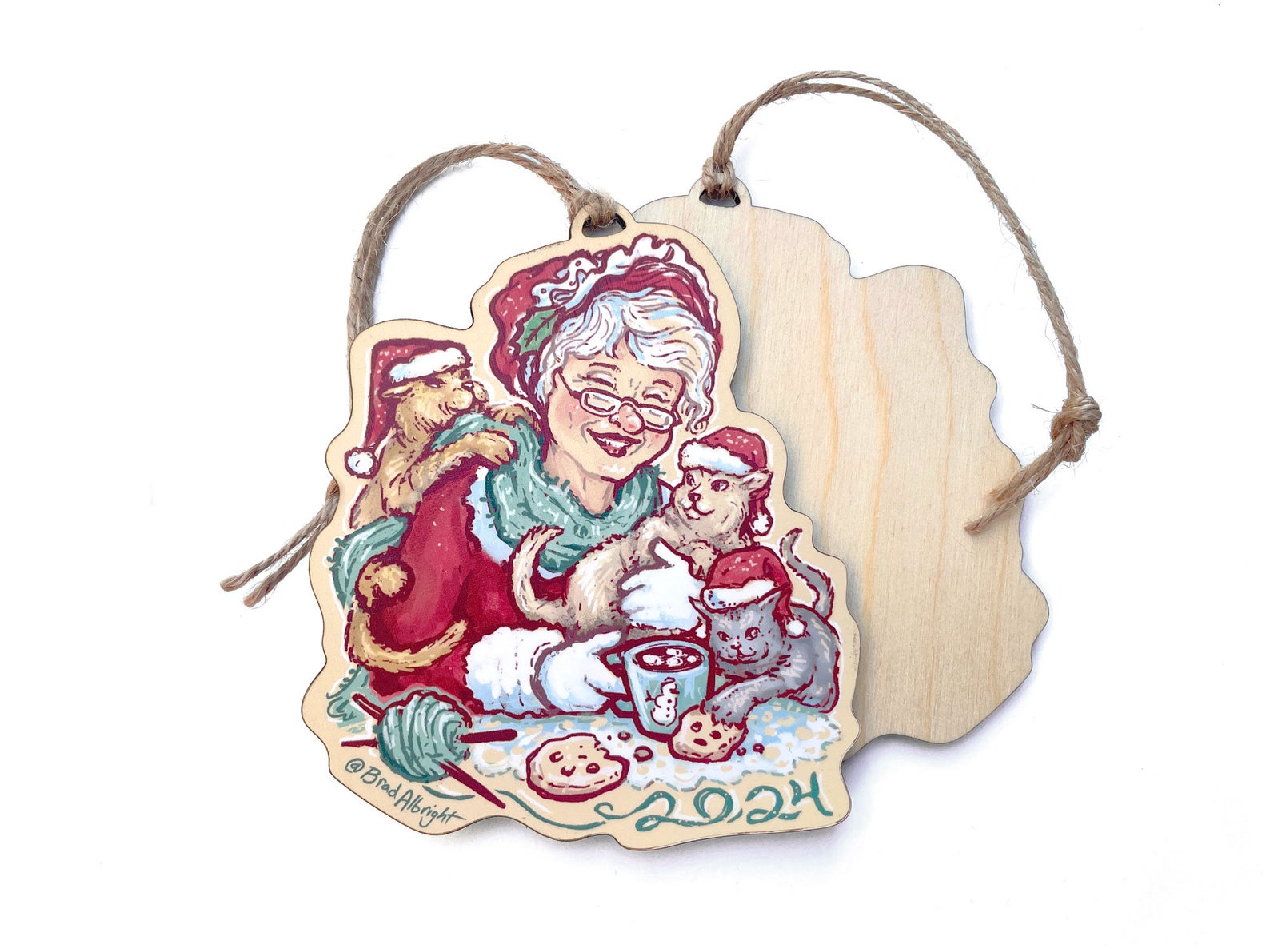 Mrs Claus 2024 Christmas Ornament - "the Original Childless Cat Lady ...