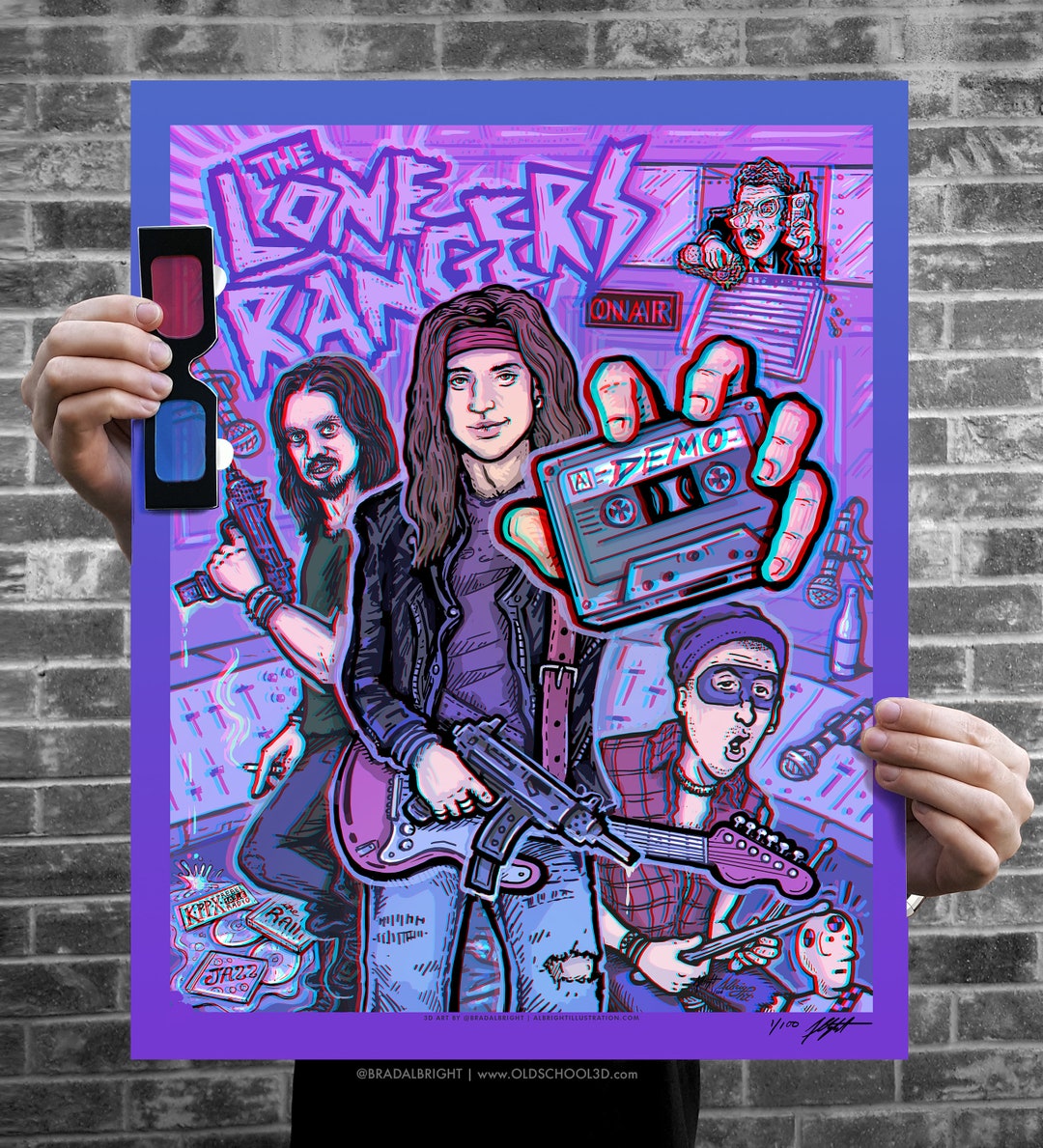 The Lone Rangers Band - Airheads 1994 Movie Poster - 3D Poster With ...