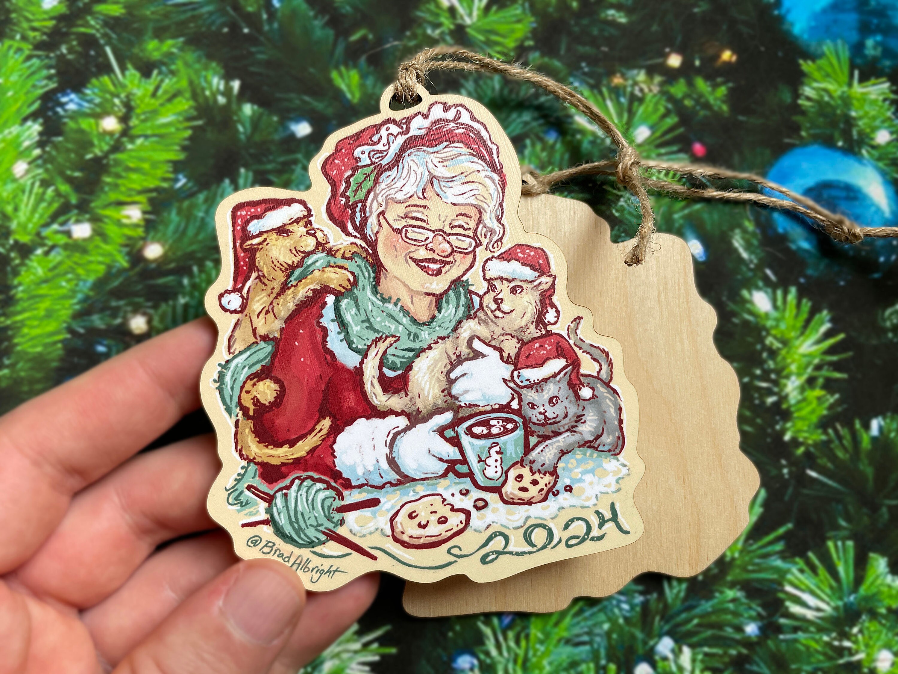 Mrs Claus 2024 Christmas Ornament - "the Original Childless Cat Lady ...