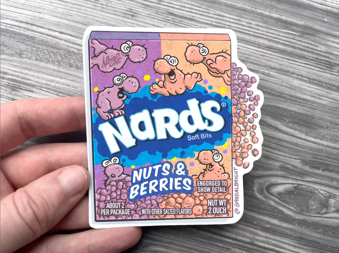 Nards Candy Sticker - Parody Product Packages - Waterproof Decals and ...