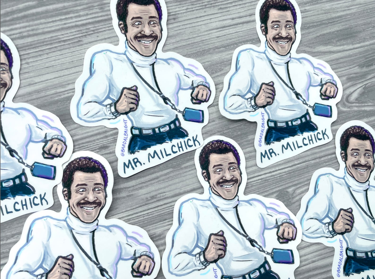 Mr Milchick Dancing Severance Sticker Illustration - Etsy