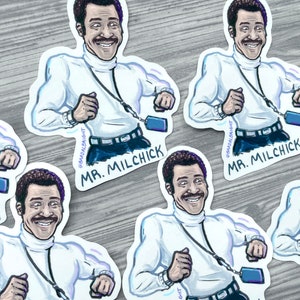 Mr Milchick Dancing - Severance Sticker Illustration - Waterproof ...