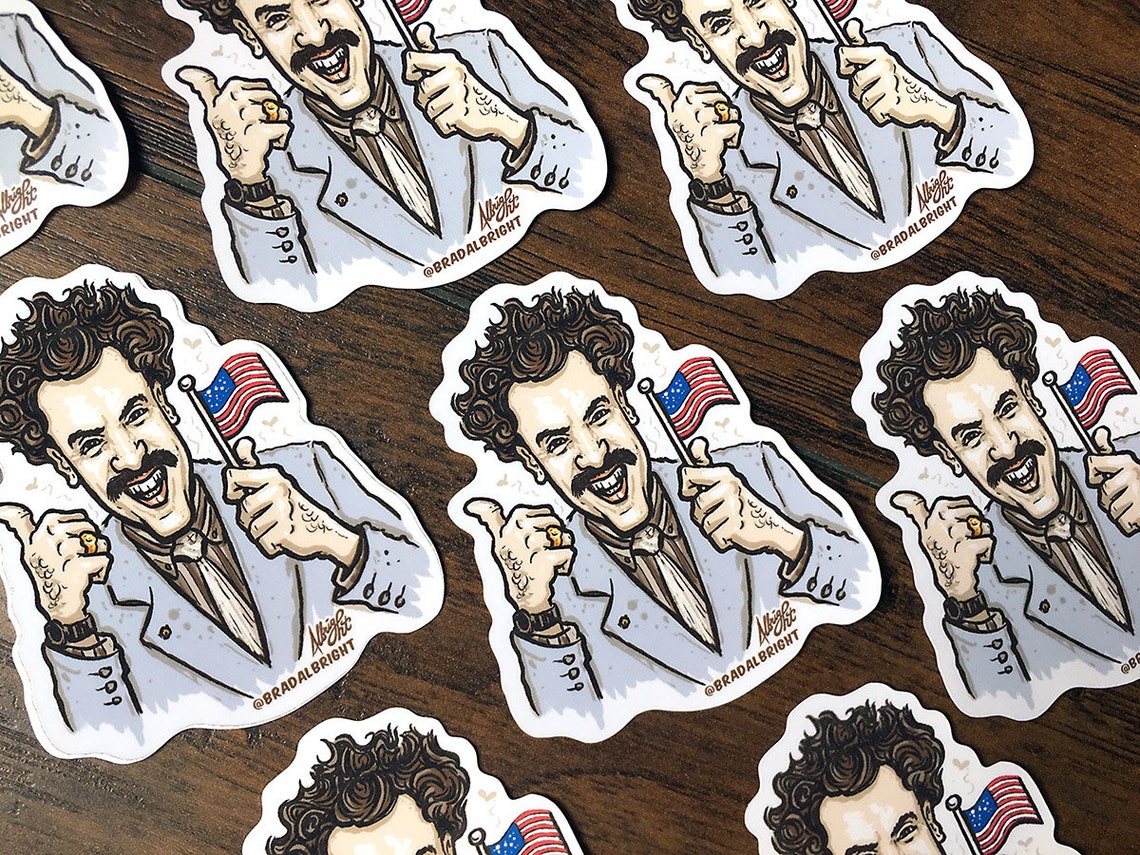 Borat 2020 Sticker Weather Resistant Decal FREE Shipping - Etsy