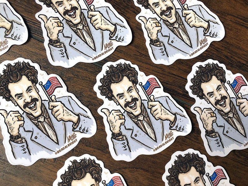 Borat 2020 Sticker Weather Resistant Decal FREE Shipping - Etsy