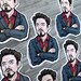 Tony Stark Eye Roll - Stickers & Magnets - Robert Downey Jr RDJ Meme ...