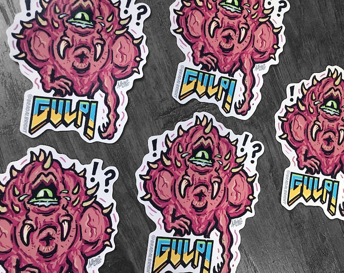 Cacodemon GULP Sticker Decal Doom Eternal Demon FREE Shipping - Etsy
