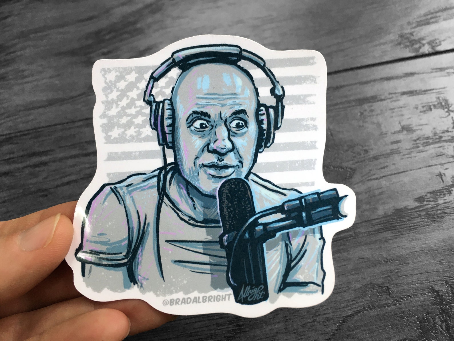 The Joe Rogan Stickersperience Podcast Portrait Sticker Decal FREE ...