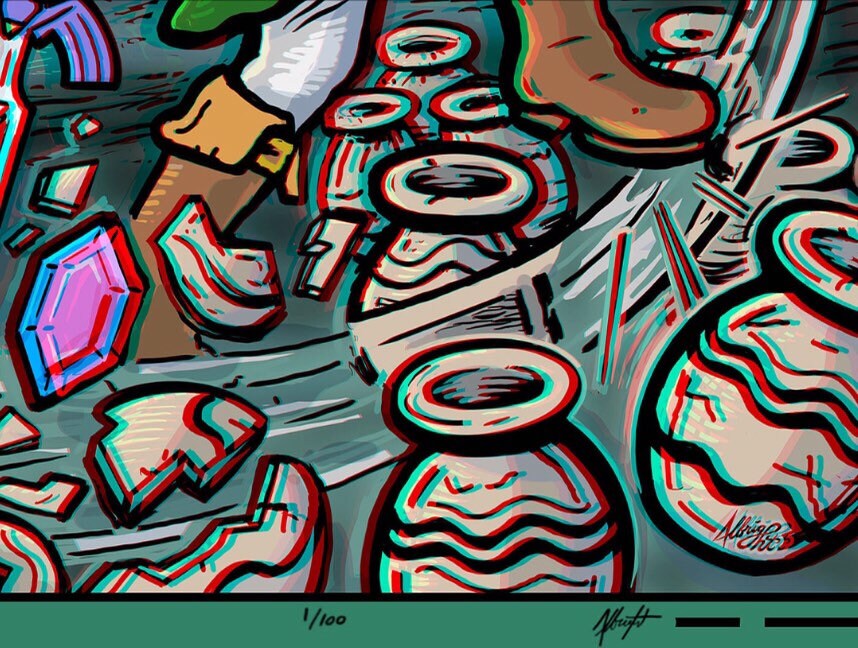 Link Breaking Pots - Zelda Ocarina of Time - Limited Edition 3D ...