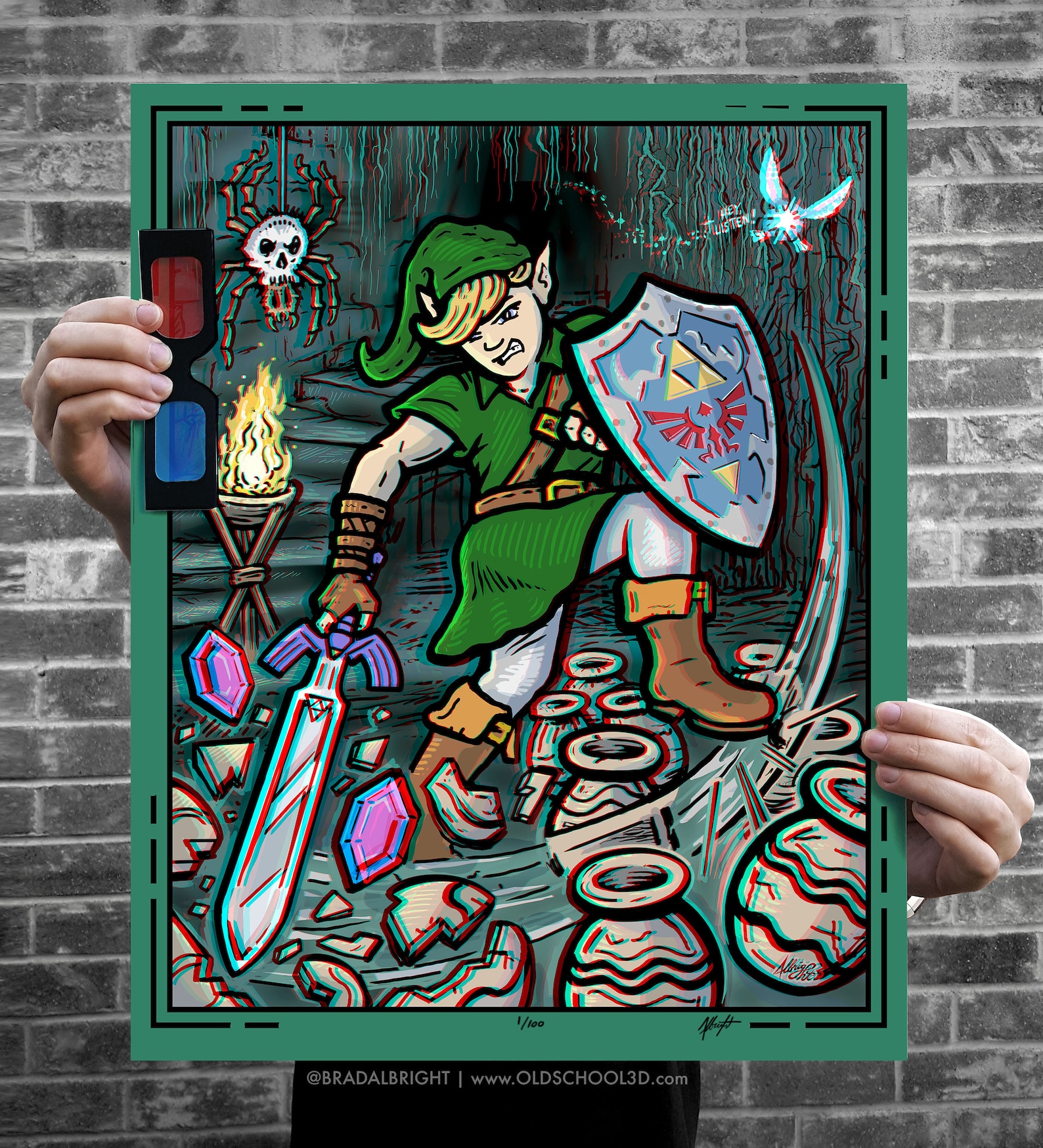 Link Breaking Pots - Zelda Ocarina of Time - Limited Edition 3D ...