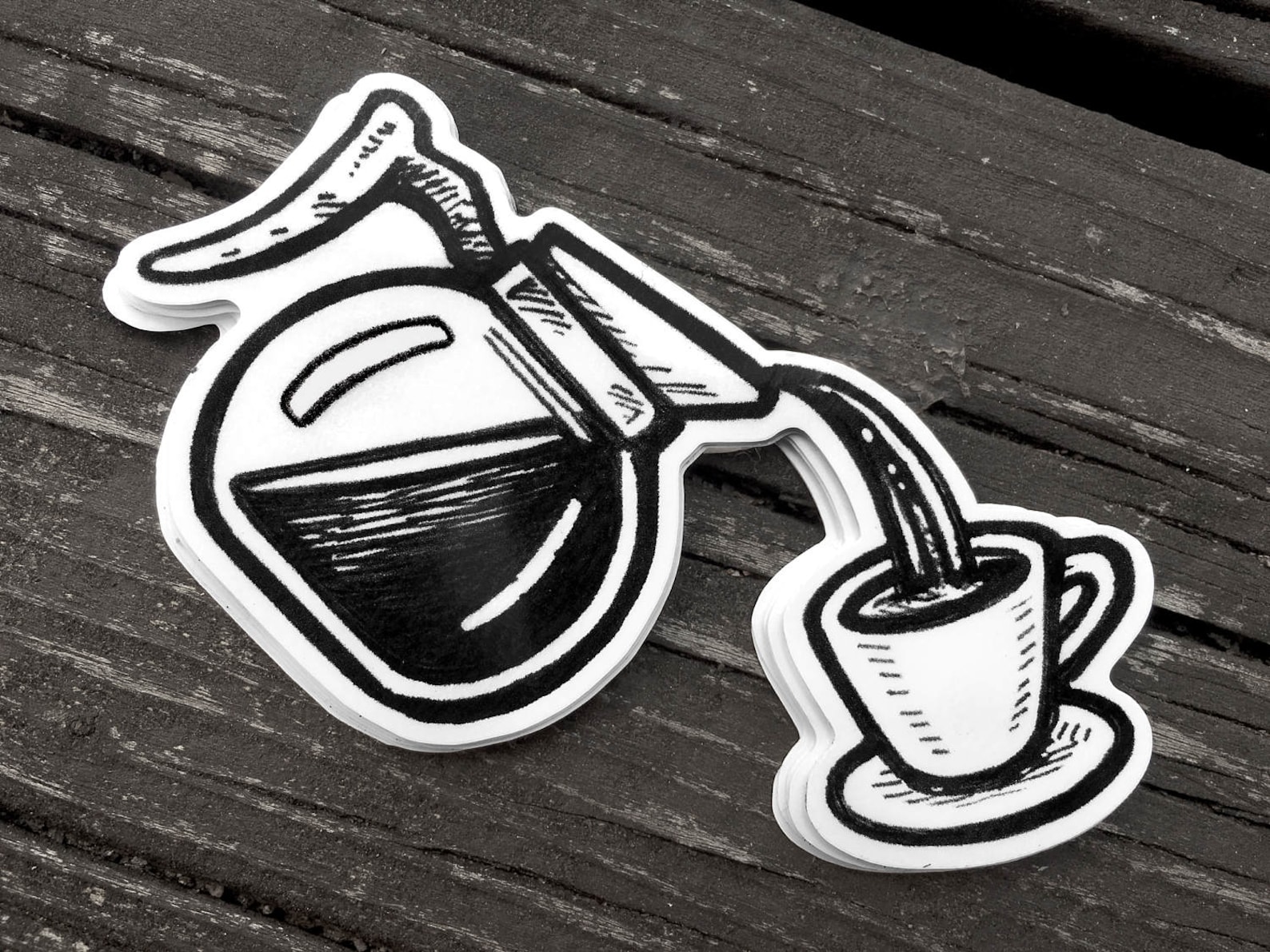 Mini Coffee Pot Sticker Waterproof Decal FREE US SHIPPING - Etsy