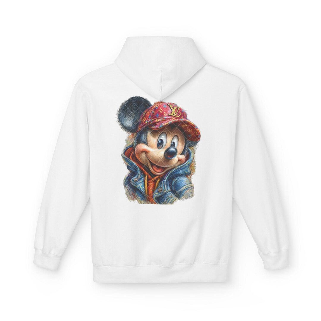 Urban Mickey Mouse Hoodie | Cartoon Character Streetwear Pullover - Etsy