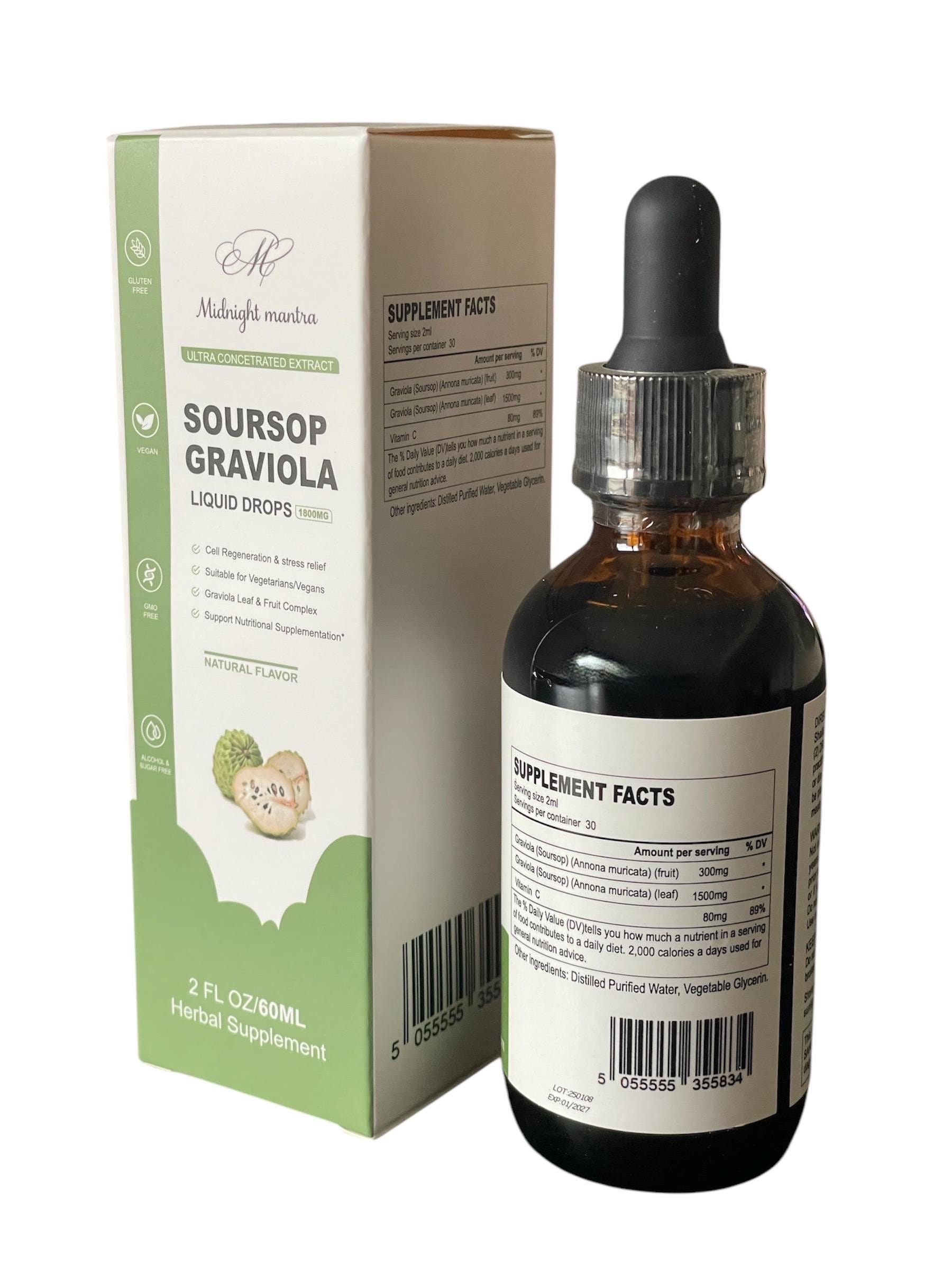 Organic Soursop Extract Drops | Graviola Botanical Liquid - Etsy