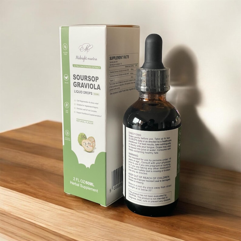 Organic Soursop Extract Drops | Graviola Botanical Liquid - Etsy