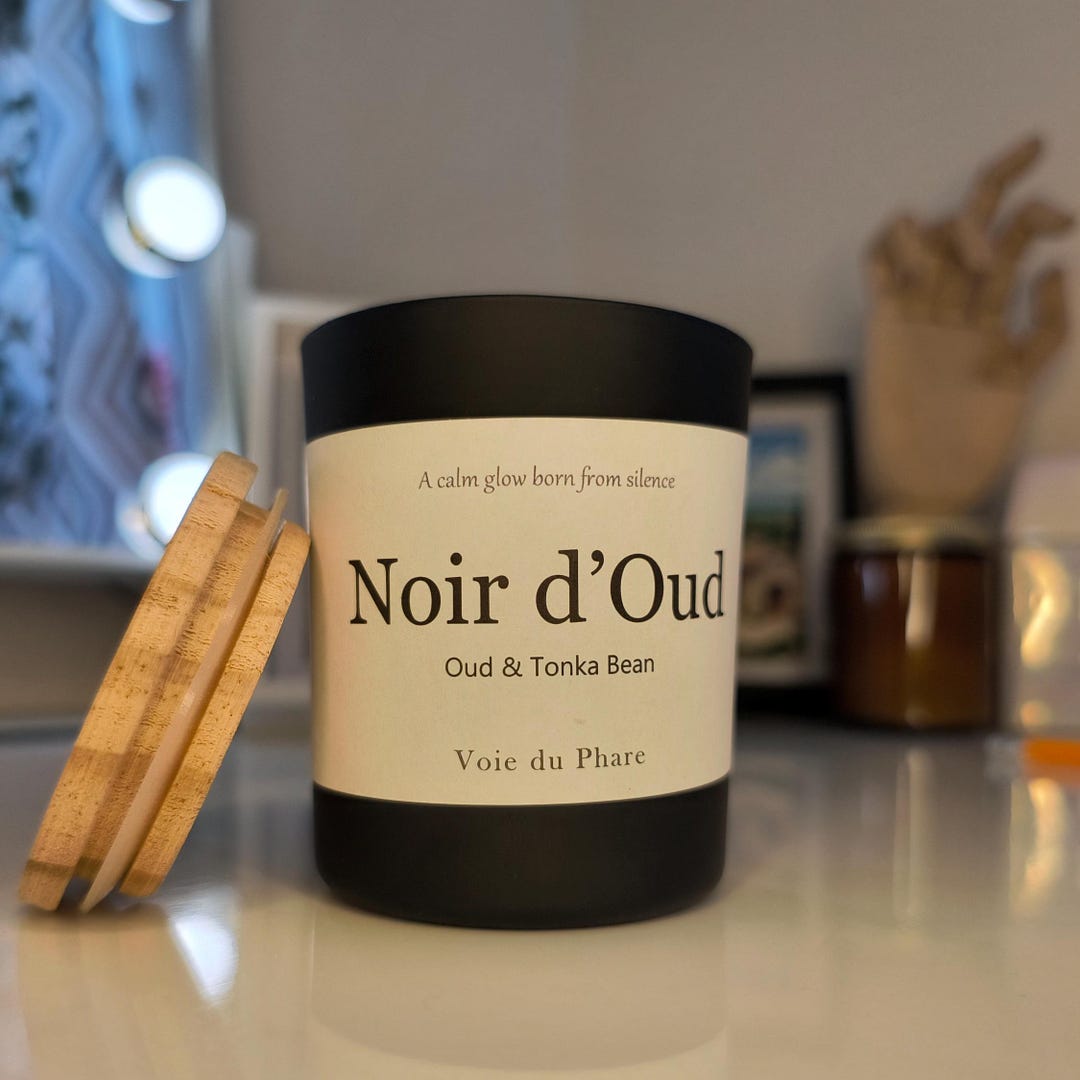 Noir D’oud | Oud Tonka Scent | Luxury Soy Coconut Wax | Wooden Wick ...