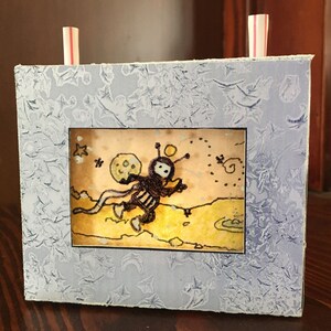 Grunge Metal-look Printable "crankie" Box Scroll Theater Instant ...