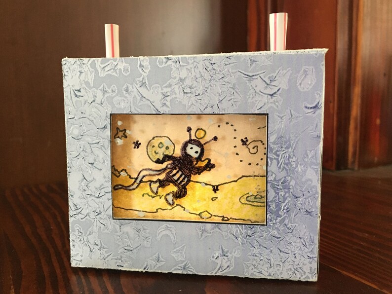 Grunge Metal-look Printable "crankie" Box Scroll Theater Instant ...