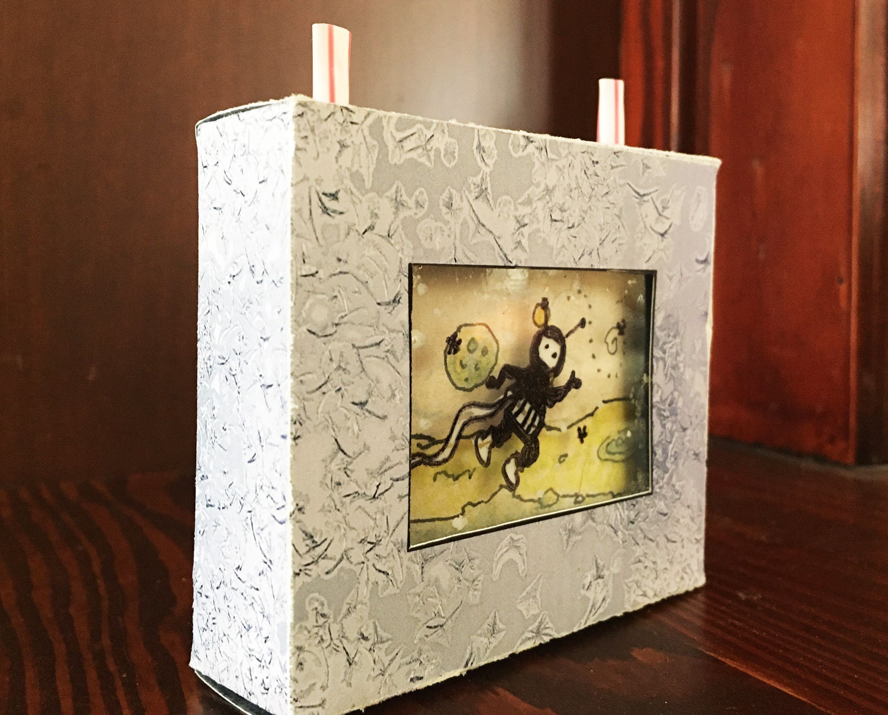 Grunge Metal-look Printable "crankie" Box Scroll Theater Instant ...