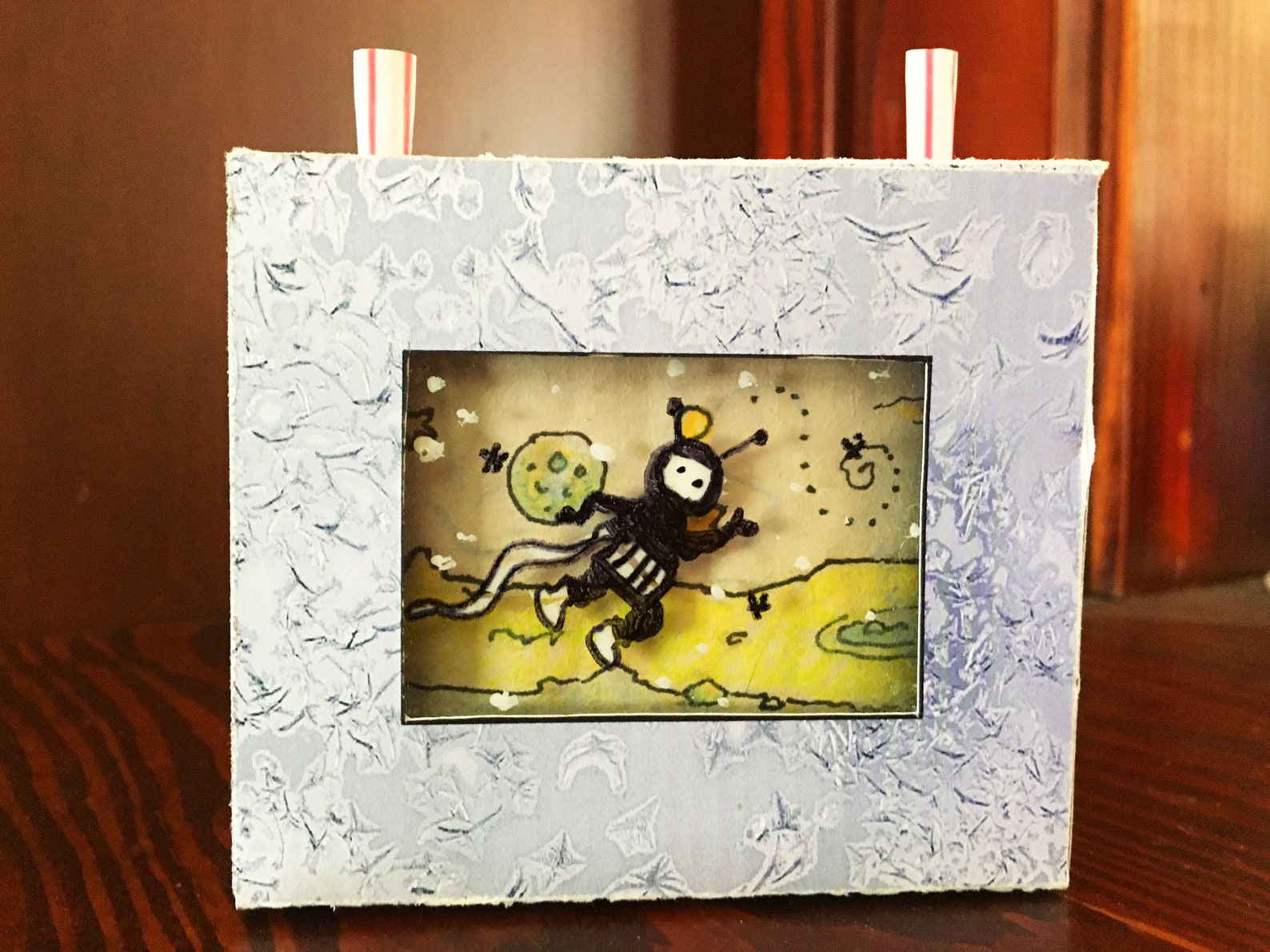 Grunge Metal-look Printable "crankie" Box Scroll Theater Instant ...
