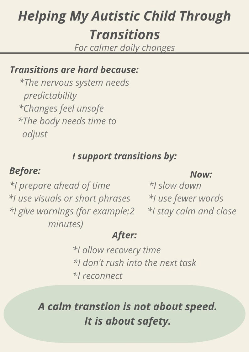 Helping My Autistic Child Through Transitions – Gentle Support for ...