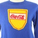 Vintage 80s Coca Cola Sweater Blue Wool Pullover Coke - Etsy